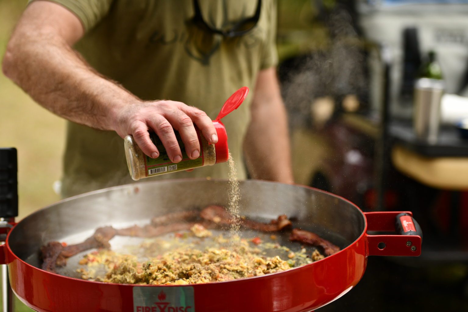 Portable Propane Gas Grill Cooker: The Original FireDisc 380 Gen 2